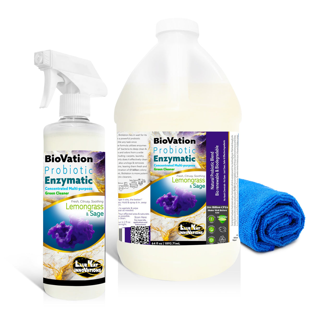BioVation™ 16 fl oz with 64 fl oz Refill Concentrated Probiotic Enzyma ...
